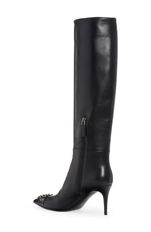 Valentino Garavani Alcove Rockstud Pointed Toe Tall Boot