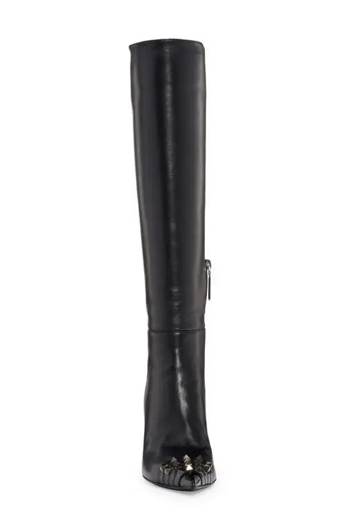 Valentino Garavani Alcove Rockstud Pointed Toe Tall Boot