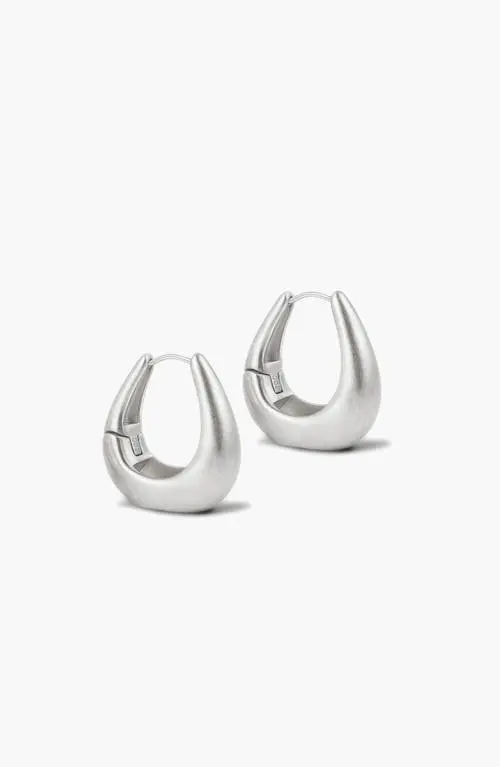 YOJ Molten Maxi Earrings - Silver