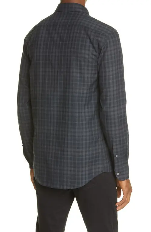 Zegna Madras Cotton Button-up Shirt