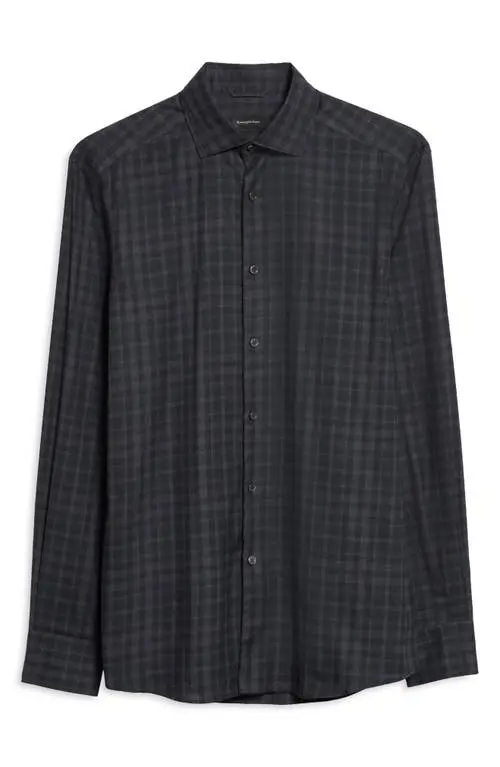 Zegna Madras Cotton Button-up Shirt