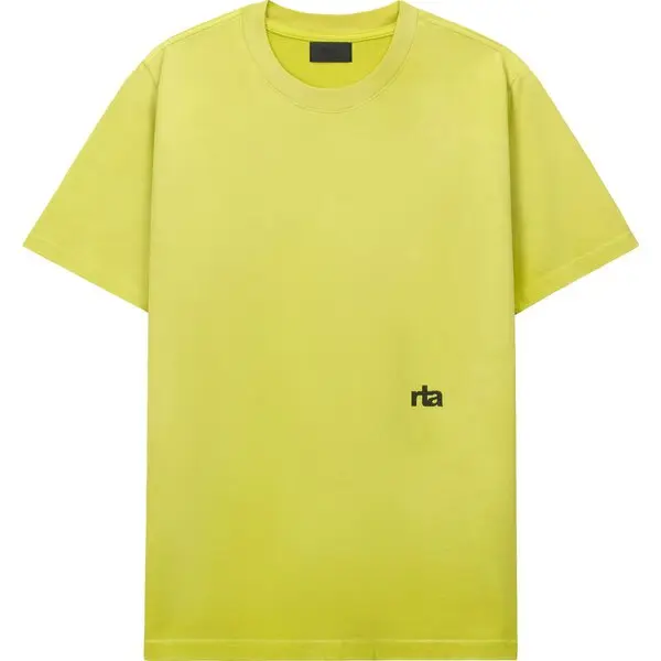 RtA Liam Logo Graphic T-shirt - Citron Razor Type