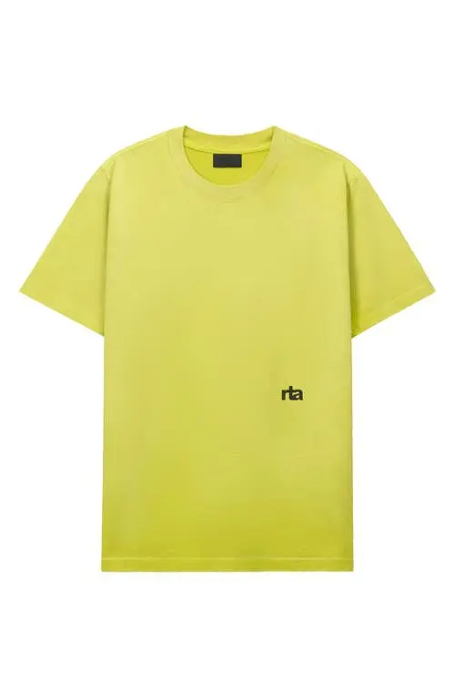 RtA Liam Logo Graphic T-shirt - Citron Razor Type