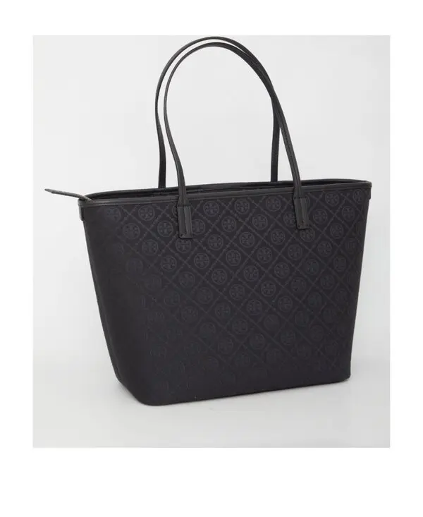 Tory Burch T Monogram Zip-up Tote Bag