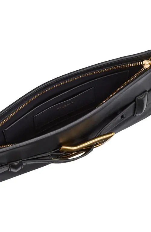 Balmain Anthem Smooth Leather Clutch