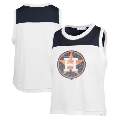 '47 Houston Astros Premier Zoey Waist Length Tank Top - White