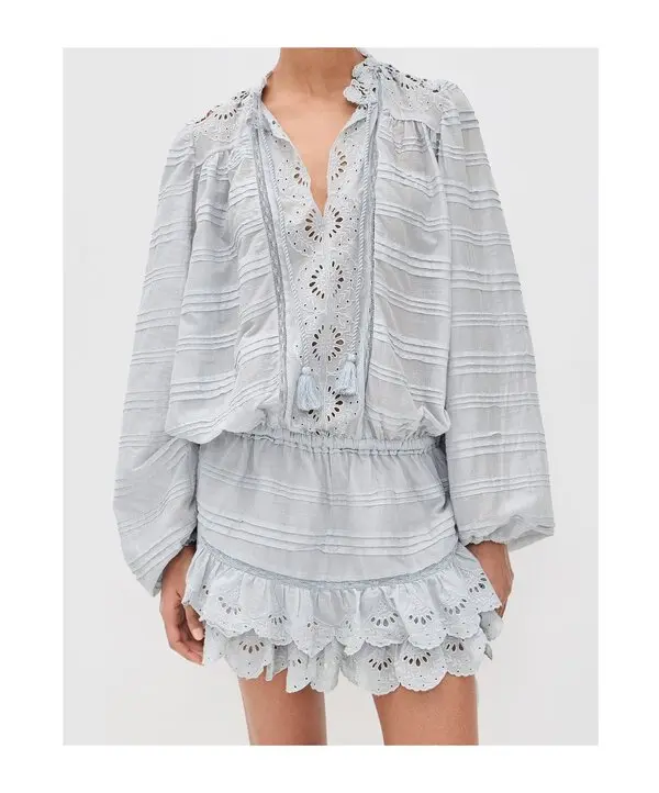 Isabel Marant Étoile Preya Ruffled Cotton Mini Dress