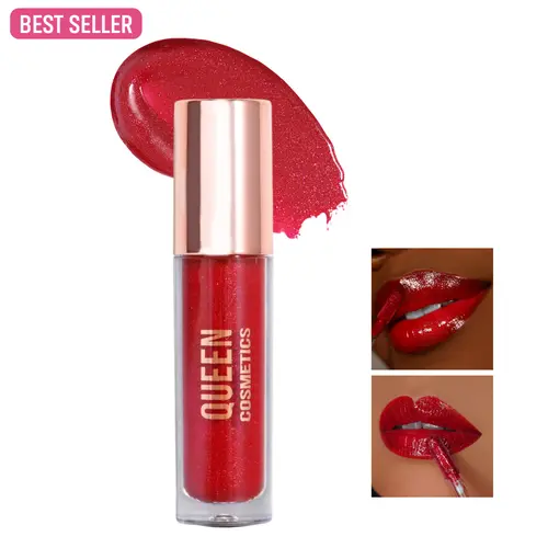 QUEEN COSMETICS Diamond Shimmer High Shine Lip Gloss - Cherry Pie