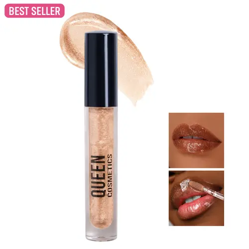 QUEEN COSMETICS Diamond Shimmer High Shine Lip Gloss - Tease