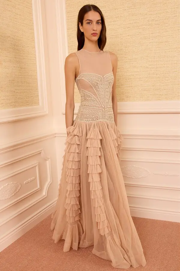 Ulla Johnson Orla Crochet & Tulle Dress