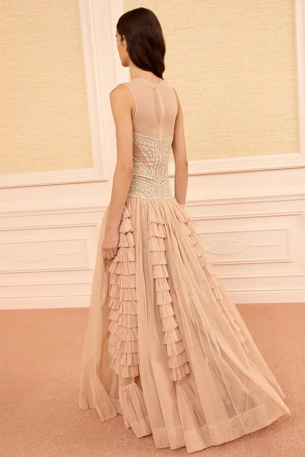 Ulla Johnson Orla Crochet & Tulle Dress