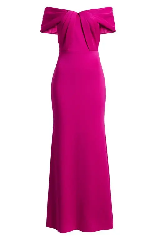 Eliza J Off-the-shoulder Mermaid Gown