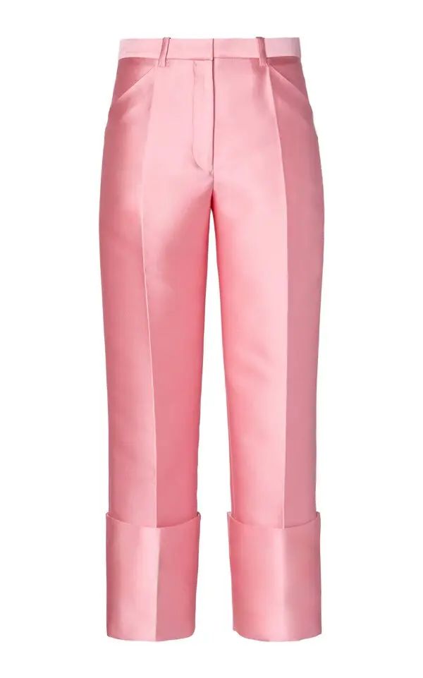 Calvin Klein Eva Cuffed Satin Trousers