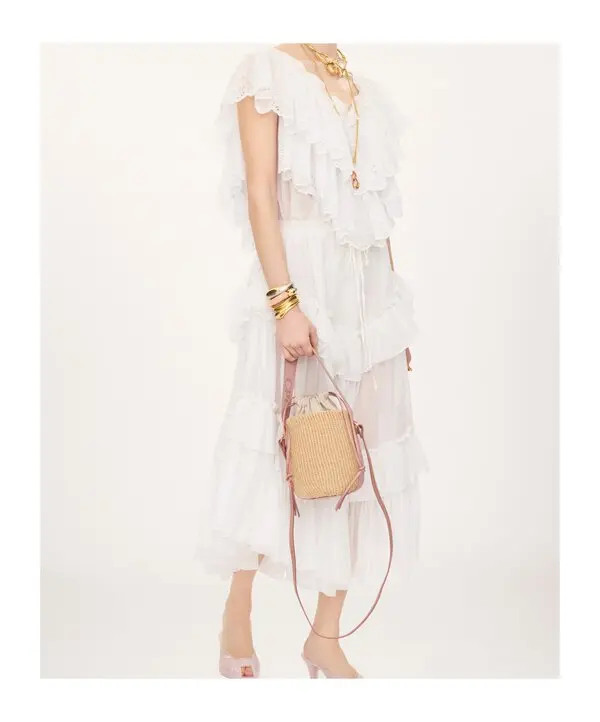 Chloé Woody Drawstring Small Basket Bag
