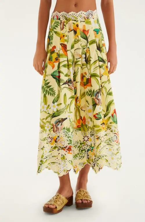 Farm Rio Brasil Collage Maxi Skirt - Brasil Collage Soft