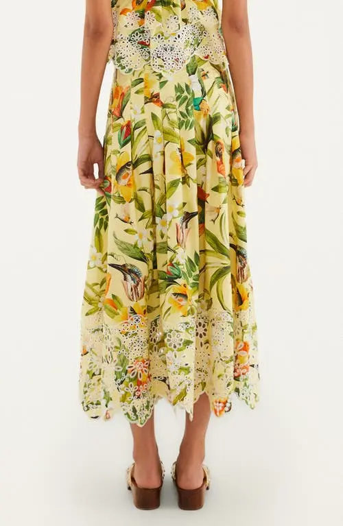 Farm Rio Brasil Collage Maxi Skirt