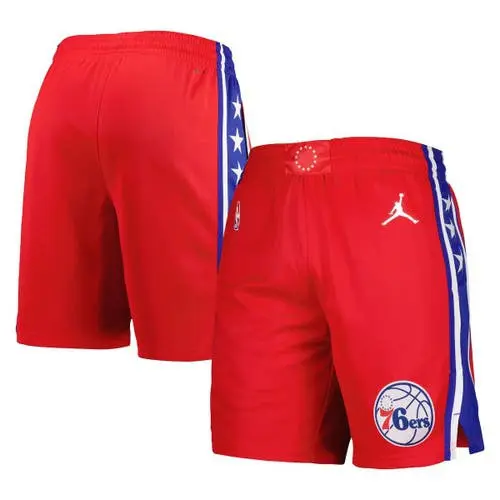 JORDAN BRAND Philadelphia 76ers Statement Edition Swingman Performance Shorts - Red