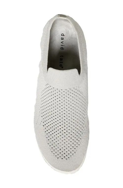 DAVID TATE Galvin Slip-on Sneaker - Bone Fabric