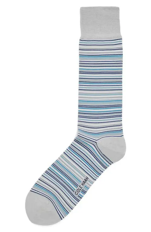 Cole Haan Multistripe Crew Socks - Harbor Mist