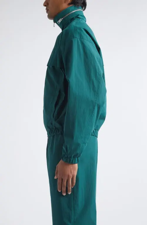 Ami Embossed De Coeur Water Repellent Windbreaker Jacket