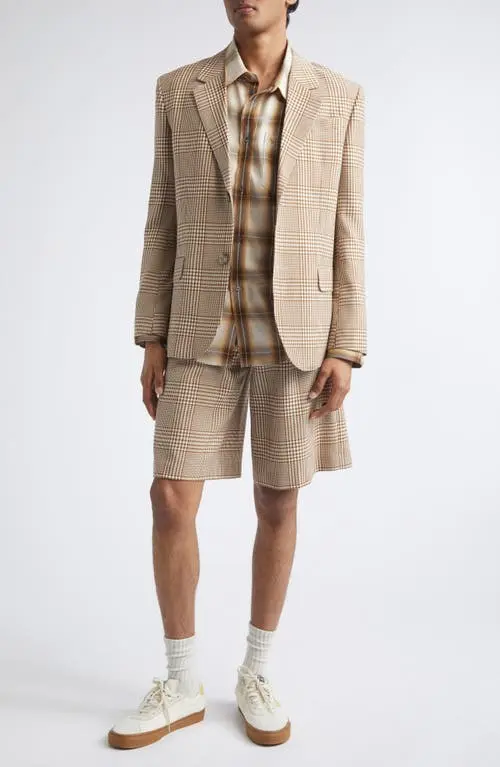 AMI Paris Prince Of Wales Plaid Virgin Wool Twill Jacket