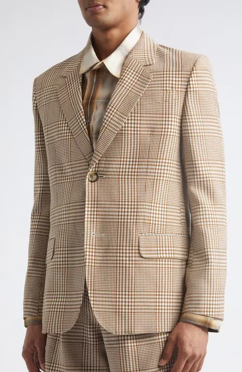 AMI Paris Prince Of Wales Plaid Virgin Wool Twill Jacket