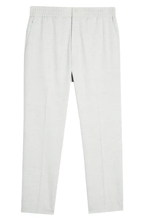 Topman Slim Fit Check Crop Pants