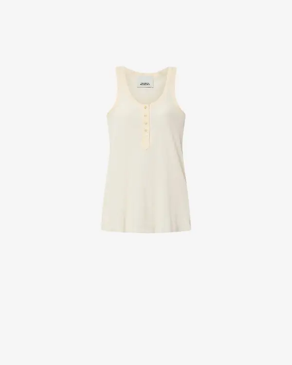 Isabel Marant Étoile Silk T-shirt Helma - Ecru