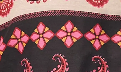 CECE DUPRAZ Ruffle Print Top