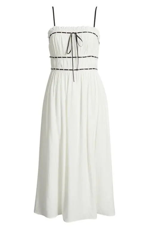 Lulus Ilse Front Tie Midi Dress