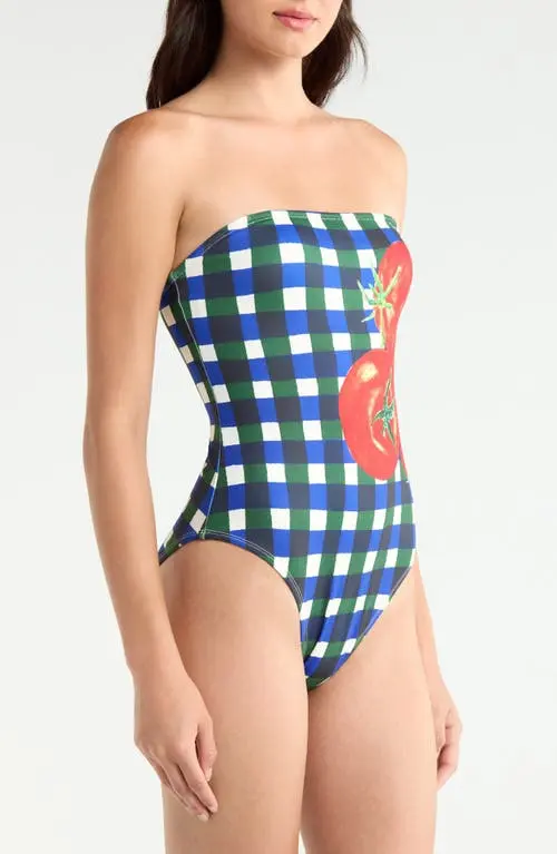 HUTCH Tavy Gingham Convertible One-piece Swimsuit