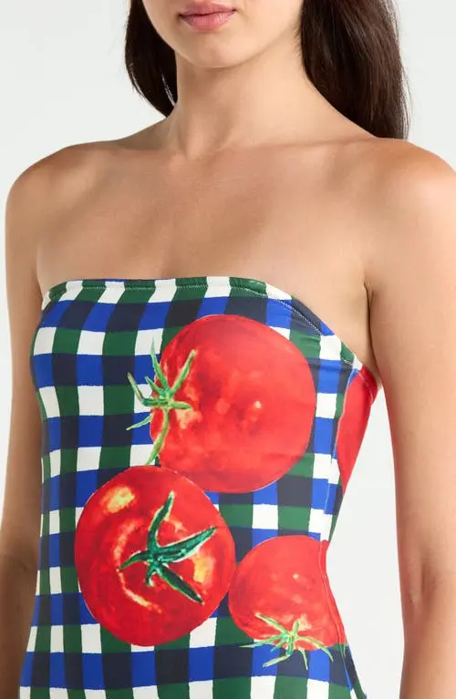 HUTCH Tavy Gingham Convertible One-piece Swimsuit