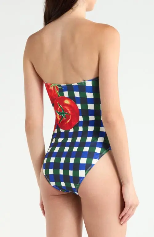 HUTCH Tavy Gingham Convertible One-piece Swimsuit