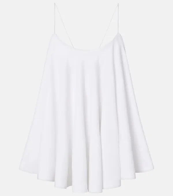Jacquemus Voile Open-back Jersey Top - White