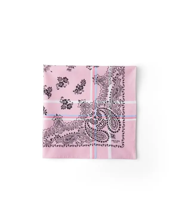 Prada Printed Cotton Scarf 65