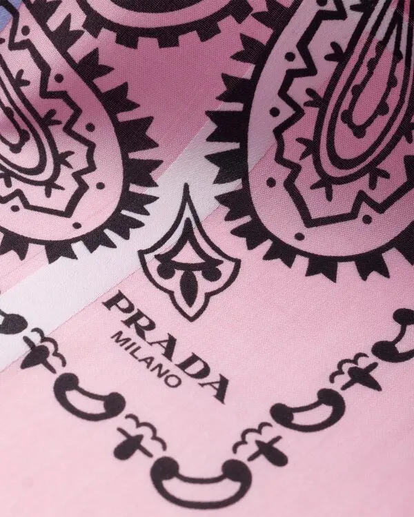 Prada Printed Cotton Scarf 65