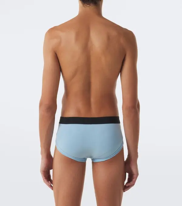 TOM FORD Logo Cotton-blend Briefs