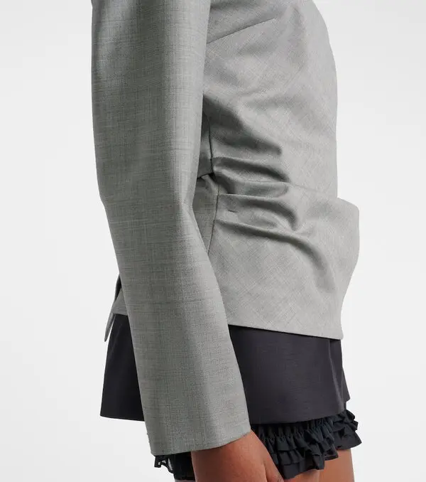 Magda Butrym Draped Wool Blouse