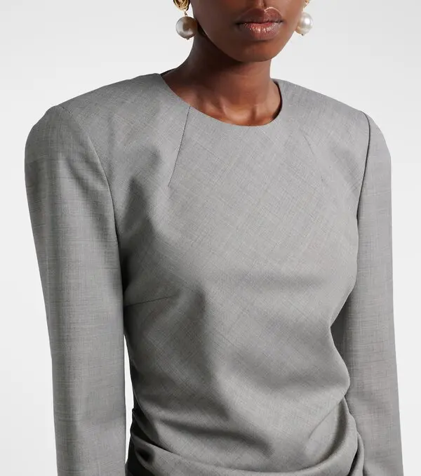 Magda Butrym Draped Wool Blouse