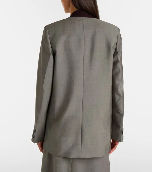 Victoria Beckham Beatrice Wool And Mohair Blazer
