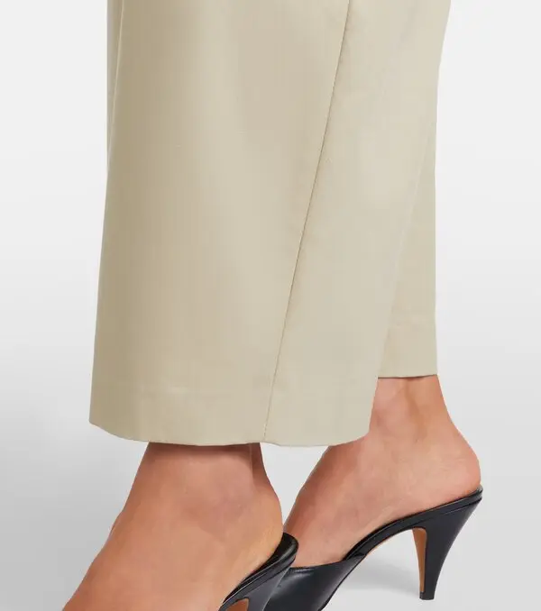 Altuzarra Wilson Cotton Wide-leg Trousers - Beige