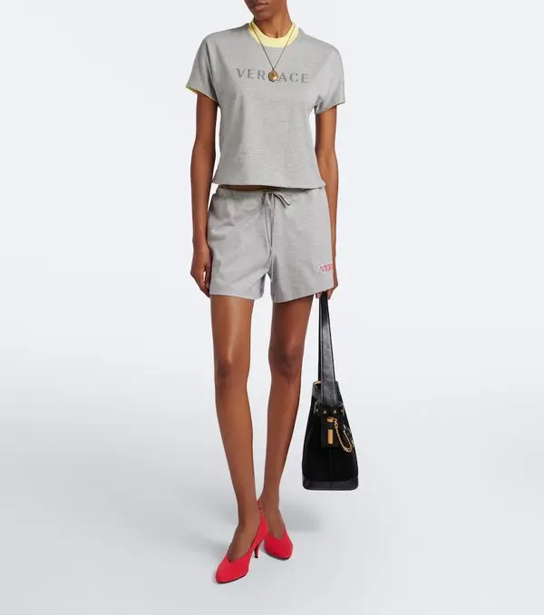 Versace Reversible Cotton Jersey T-shirt