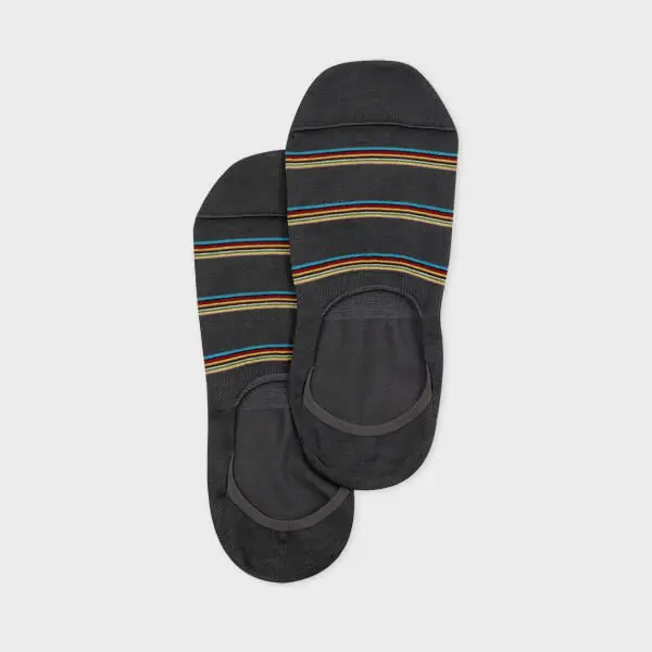 Paul Smith Dark 'signature Stripe' Block Loafer Socks