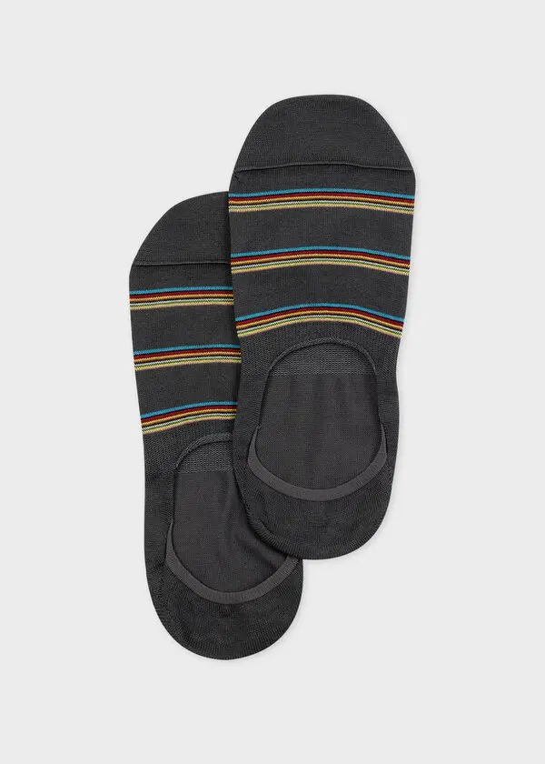 Paul Smith Dark 'signature Stripe' Block Loafer Socks