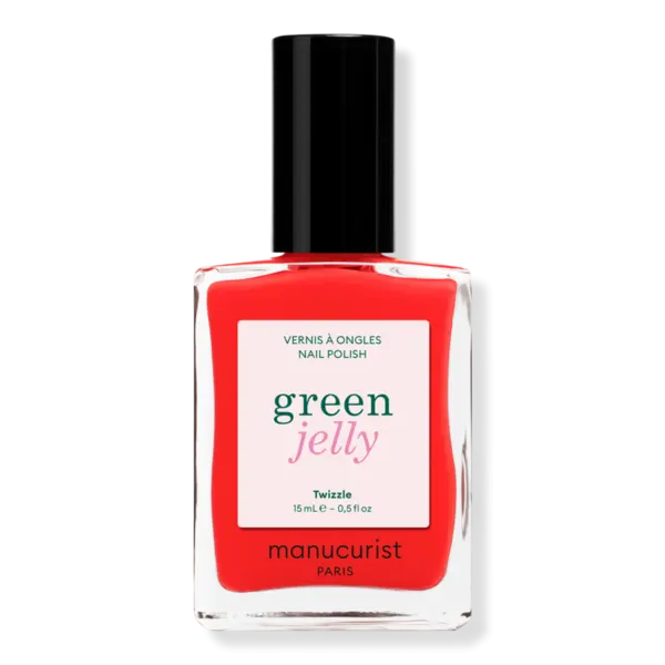 MANUCURIST Green Jelly Nail Polish, Quick Dry, Non-toxic Nail Polish With Gel-like Finish - Twizzle