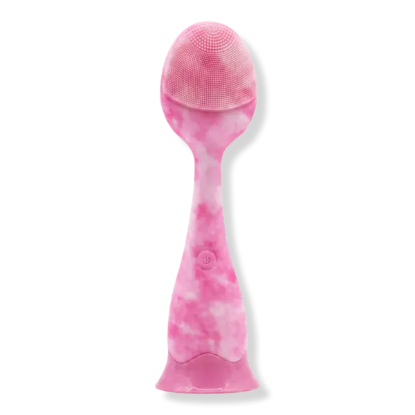 BLUSHLY Silicone Facial Cleansing Brush With Heat - Pink Marble