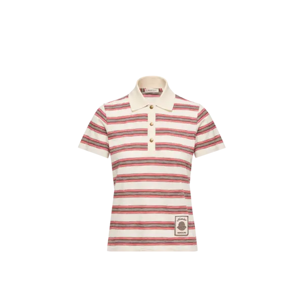 Moncler Striped Cotton Polo Shirt - Multicolour