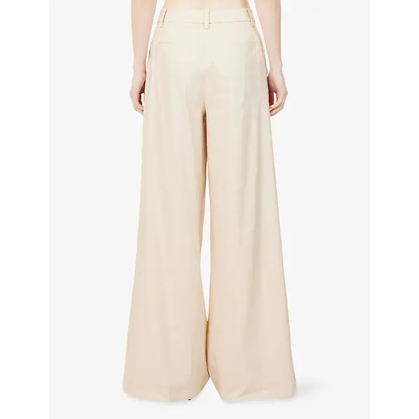 Simkhai Ramsey Pleated Linen-blend Trousers