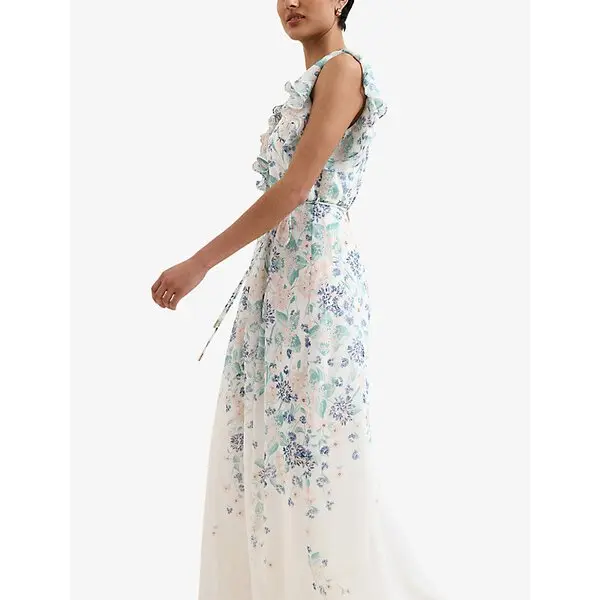PHASE EIGHT Floral Print Woven Maxi Dress
