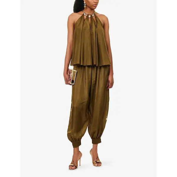 Zimmermann Mahon Silk Harem Trousers